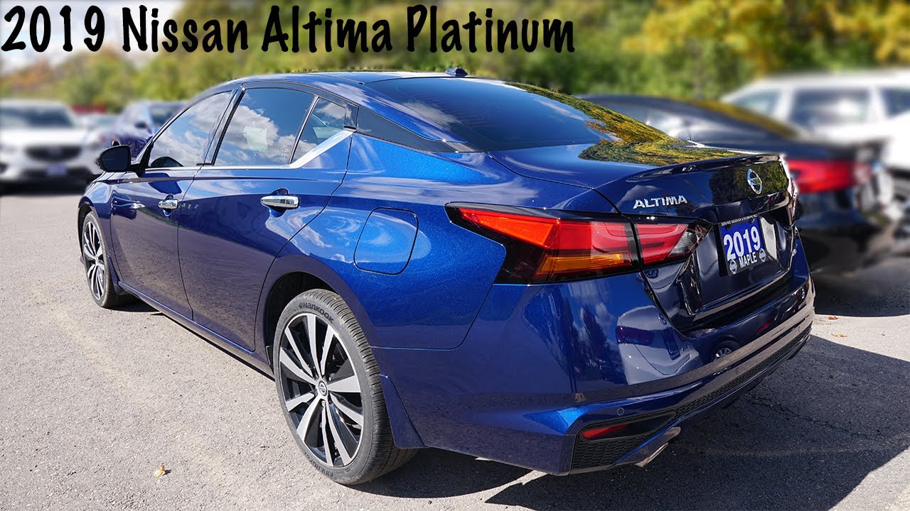 2019 Nissan Altima Platinum Exterior and Interior Walkaround - YouTube