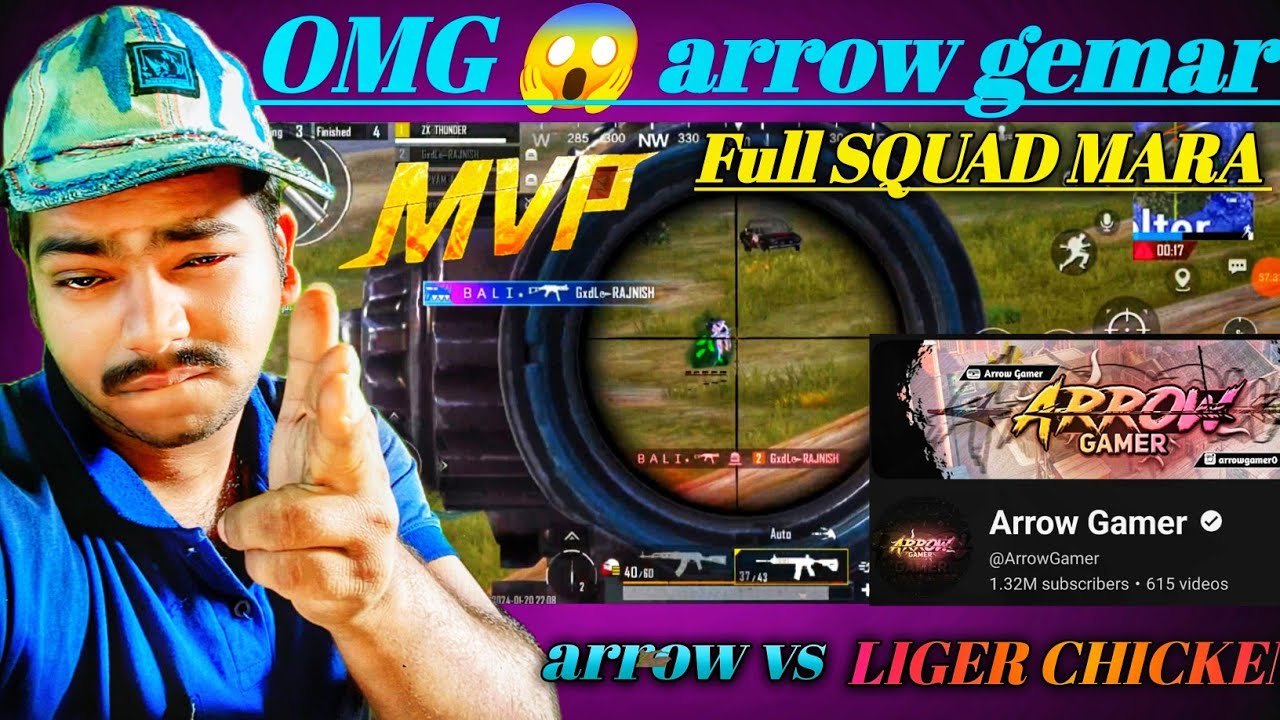 OMG 😱 arrow gemar ko marke chicken 🤩|| arrow gamer new video | new ...