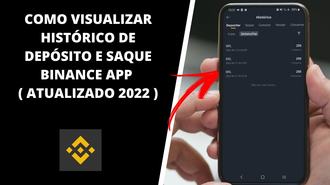 COMO VISUALIZAR HISTÓRICO DE DEPÓSITO E SAQUE BINANCE APP ( ATUALIZADO ...