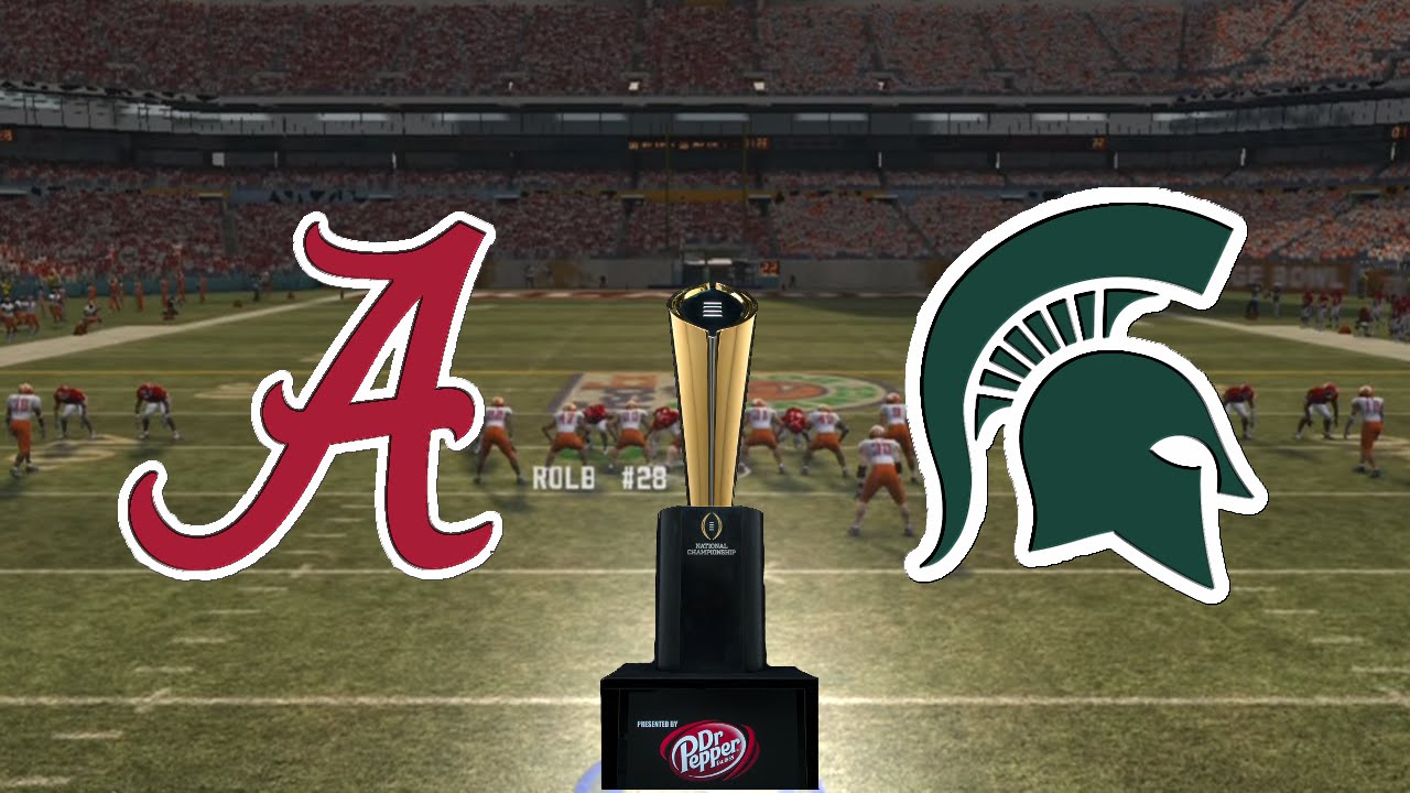 2015 Mock Playoff - Alabama vs. Michigan State - YouTube