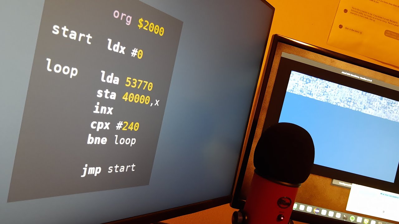 BitaBit S01E03 : Escribiendo en pantalla con Assembler 6502 - YouTube