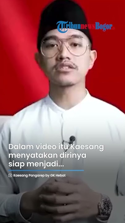 HEBOH VIDEO Klarifikasi Kaesang Pangarep Ungkap Siap Jadi Calon Wali Kota Depok 2024 - YouTube
