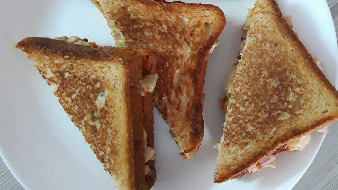 Schezwan Cheese Sandwich || how to make schezwan cheese sandwich Recipe ...