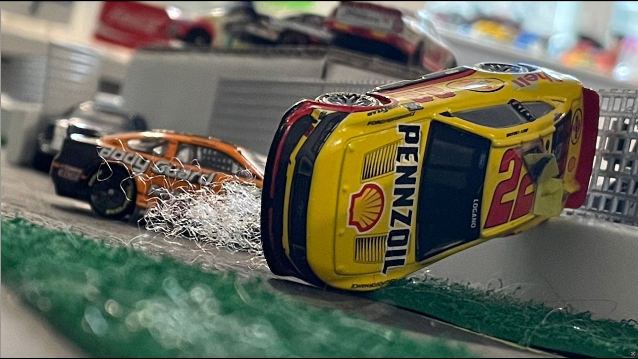 NASCAR Stop Motion: Joey Logano Daytona Flip - YouTube