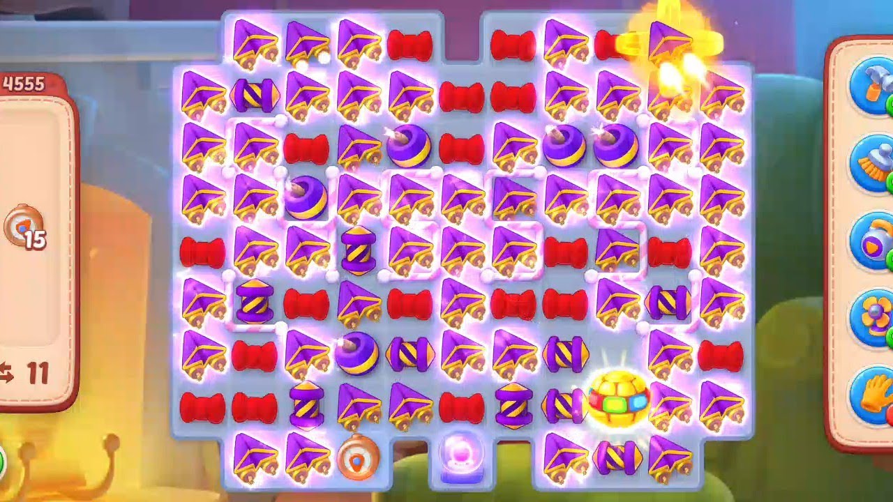 homescapes wonderful game play video level 4555 complete 🏘️🏕️ - YouTube