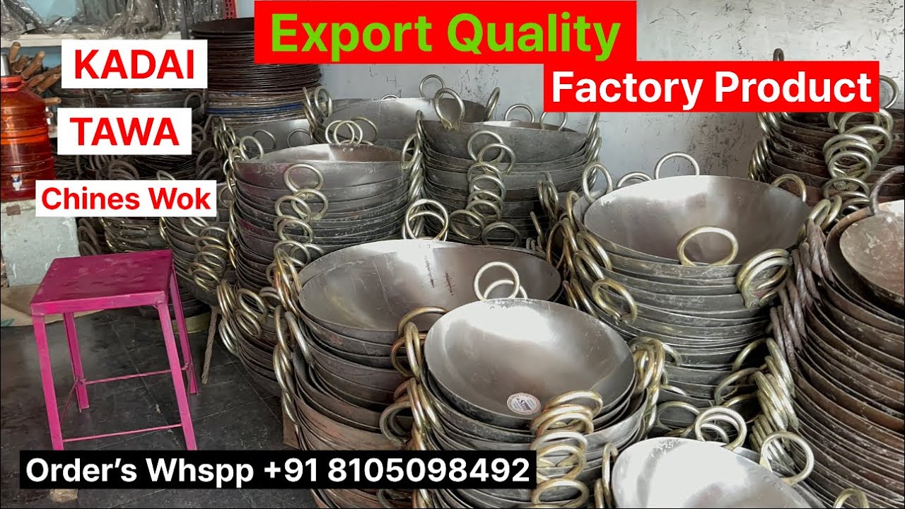 Iron KADAI 🤩Tawa All Kitchen Products Factory For more Details Whsapp ...