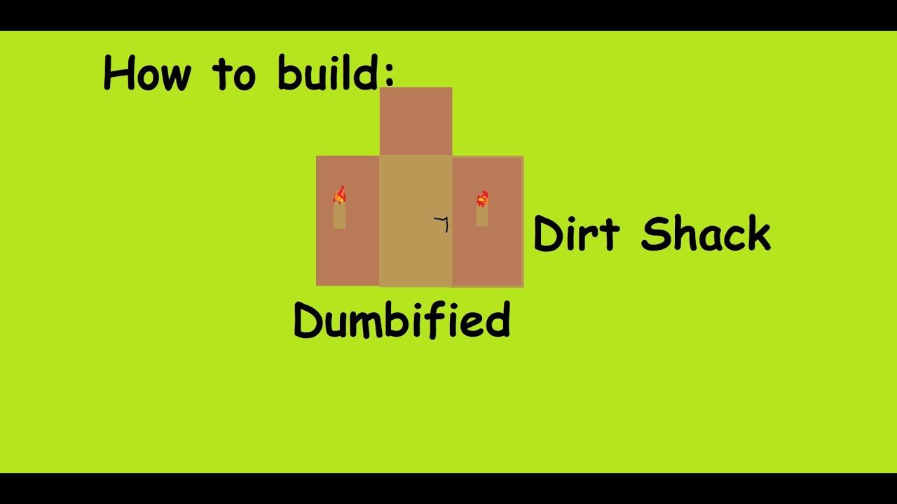 How to build a Dirt Shack in Minecraft | Dumbified - YouTube
