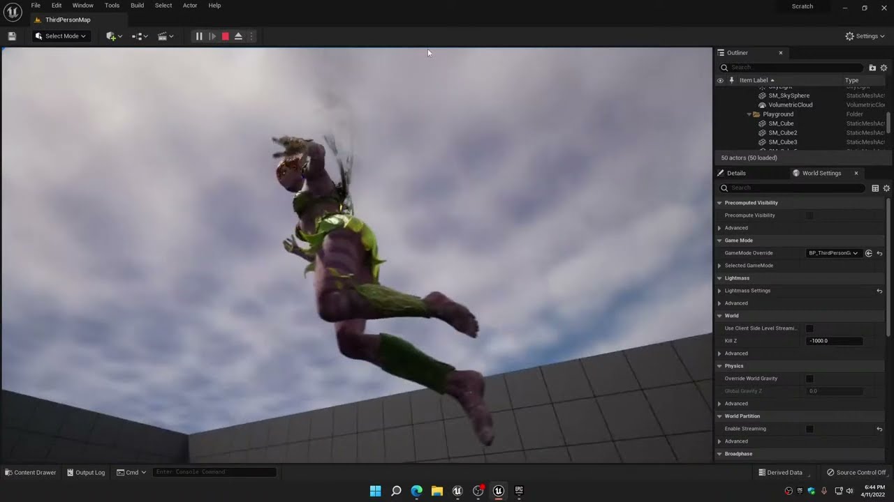 UE5 - A Flying Character - YouTube