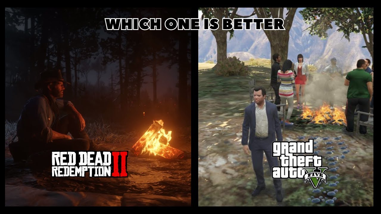 GTA 5 vs RDR2 | Which one is Better | Part-02 | Detailed Comparison ...