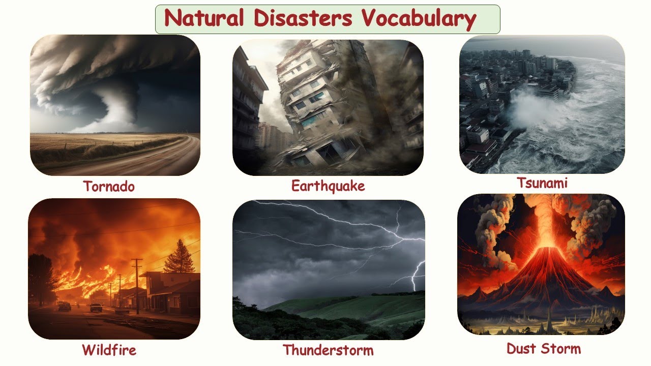 Natural Disasters Vocabulary | Disasters Vocabulary | Learn English ...