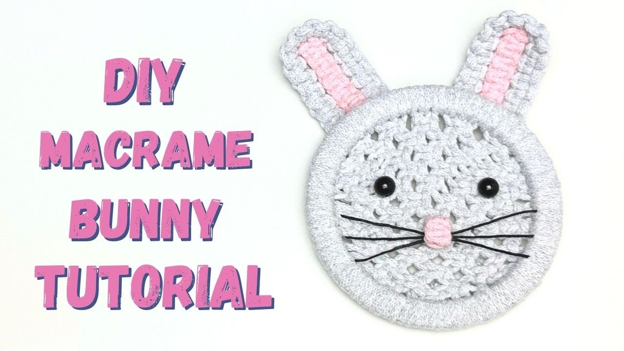 Macrame Easter Bunny Decoration, Macrame Bunny Tutorial, Easter Crafts ...