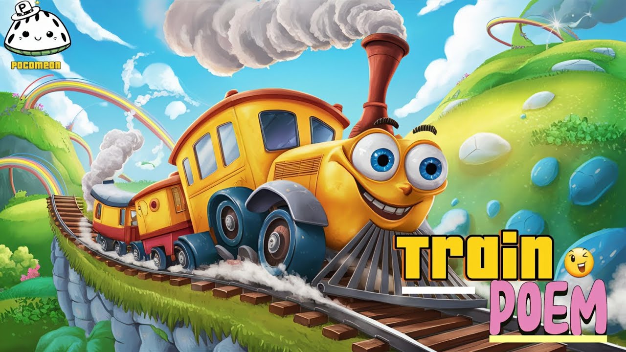 "Learn Fun Train Poems with Pocomelon: Engaging Kids' Learning!" - YouTube