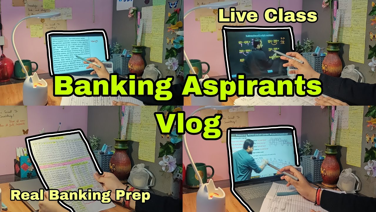 Productive Day of Banking Preparation 📚 | Live Class, Study Routine # ...