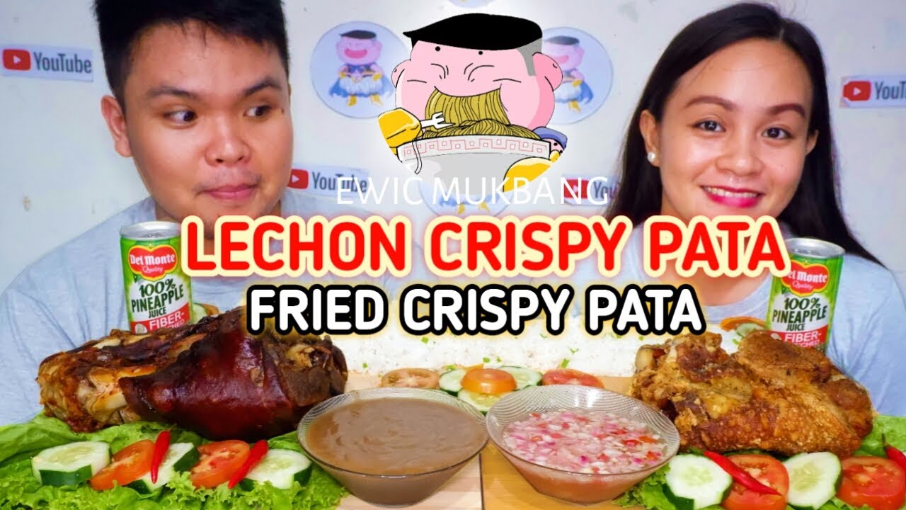 Lechon Crispy Pata At Fried Crispy Pata Mukbang / Filipino Food Mukbang ...