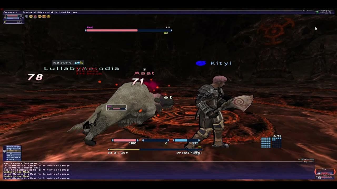 FFXI [Horizonxi] Maat Beastmaster - Limit Break 5 Shattering Stars Lv66 - YouTube