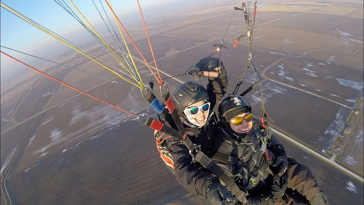 Winter Tandems | Chicago Paragliding - YouTube