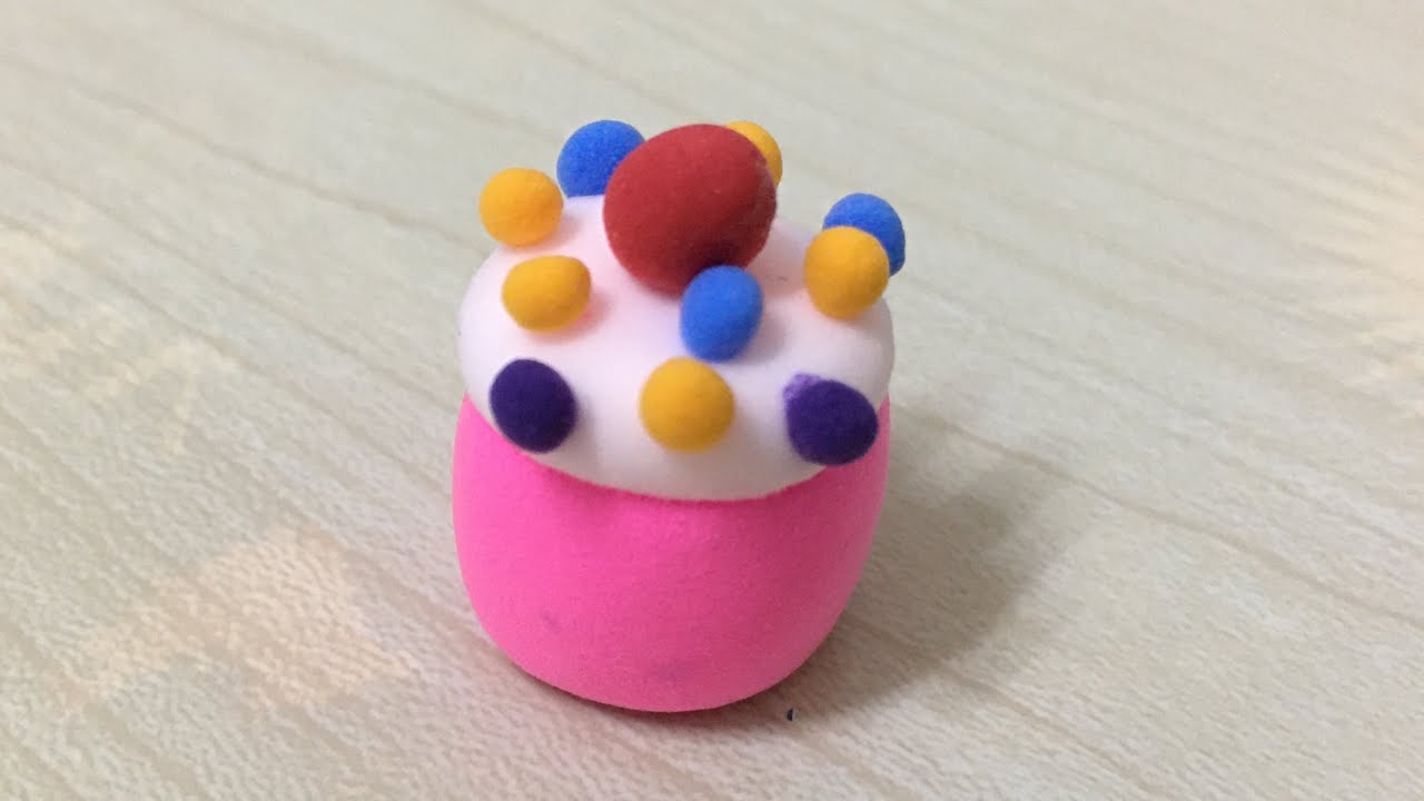 How to molding clay cupcake tutorial | Clay work tutorial | Pikky DIY ...