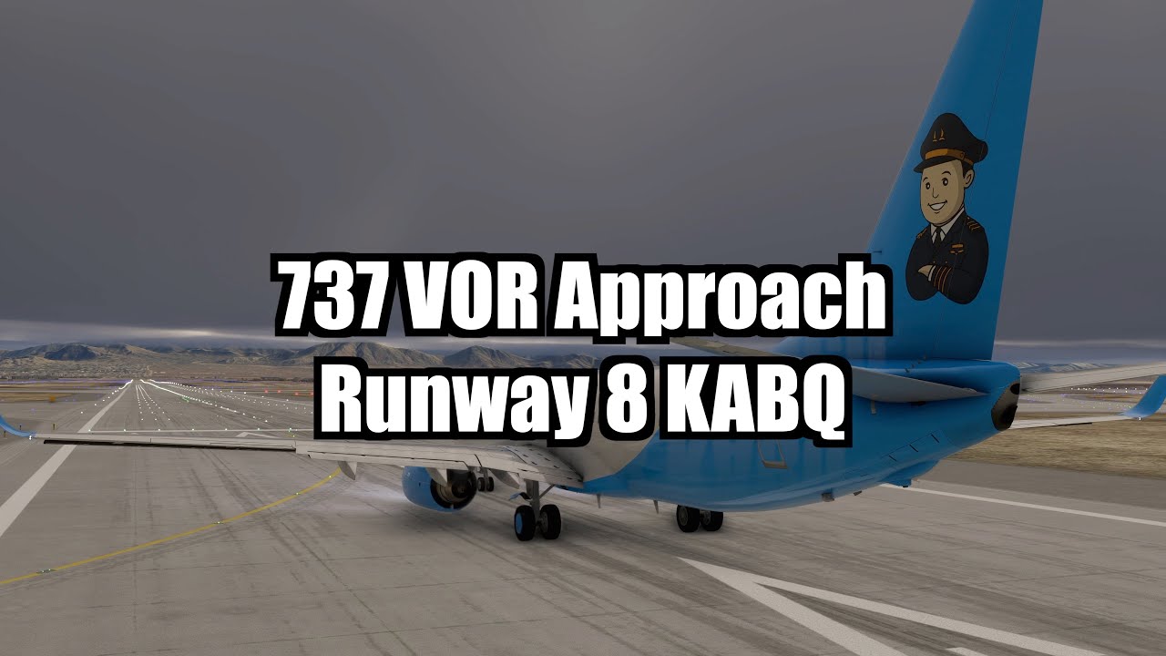 Boeing 737 Approach Tutorials: VOR Approach KABQ | PMDG - YouTube