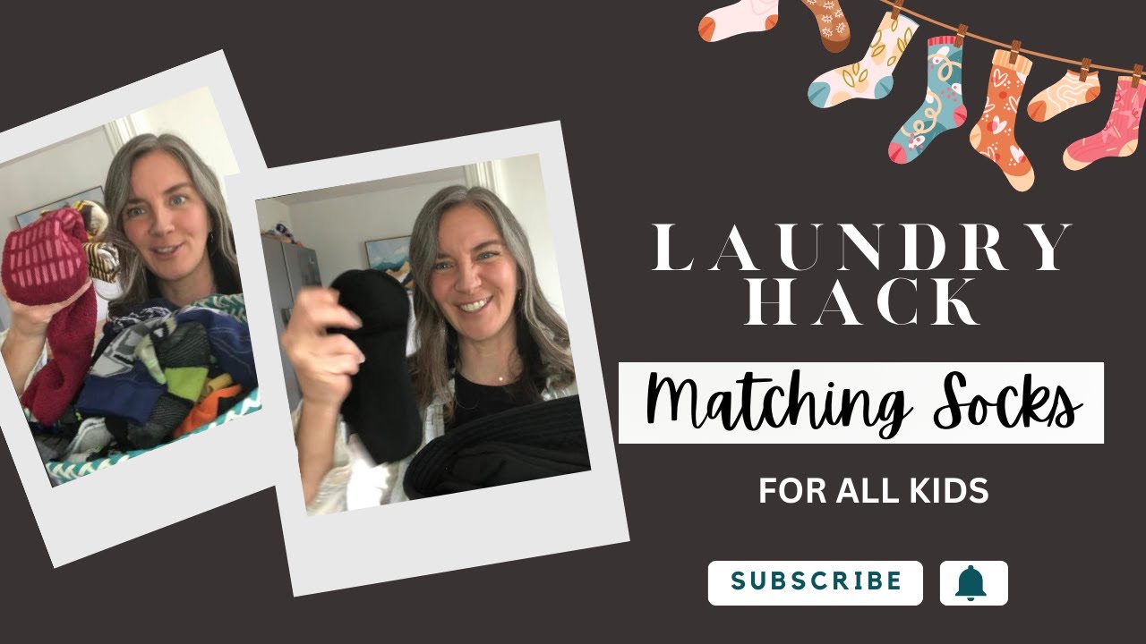Laundry Hack: matching socks for all kids! - YouTube