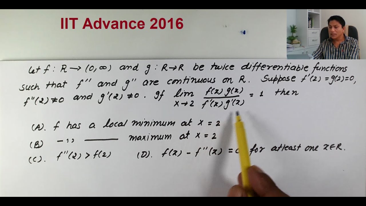 2016 JEE advance MCQ detailed solution - YouTube