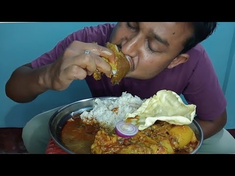 PORK CURRY WITH RICE EATING BEST THALI ASSAMESE FOOD 🍗🍗🌶️🌶️🌶️🌶️ - YouTube
