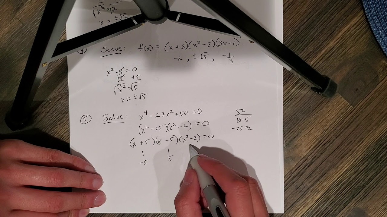 Study Guide - Solving Polynomials Test - YouTube