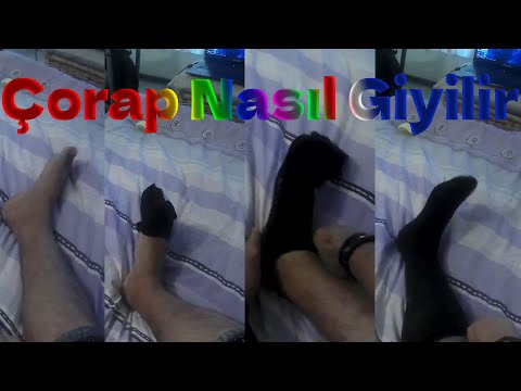 Çorap Nasıl Giyilir DIY (iki kolay teknik)