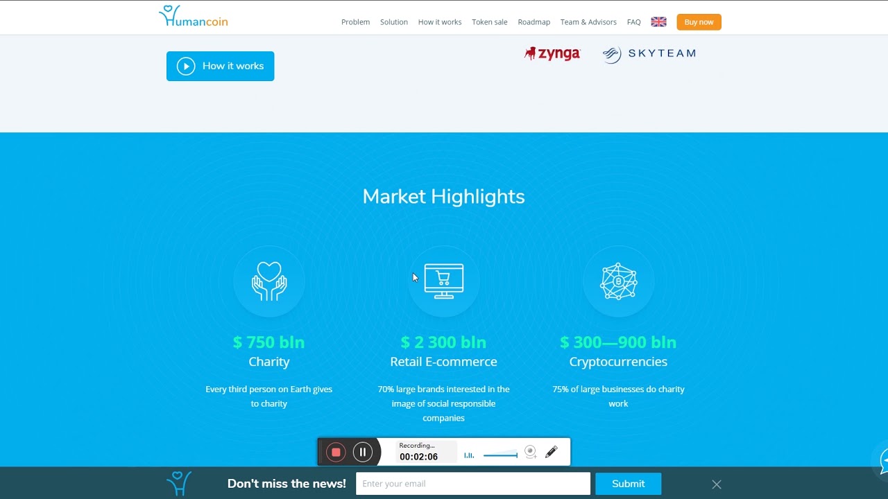 HUMAN COIN -ico information and review - YouTube
