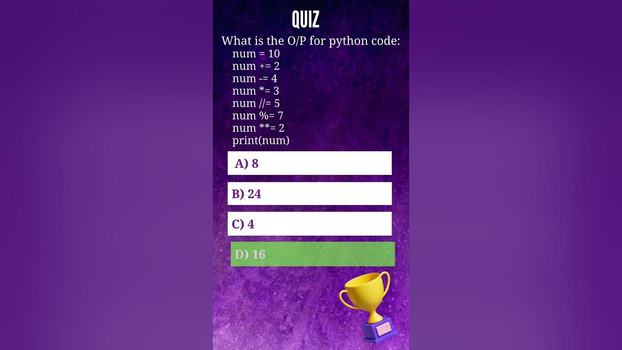 Output For Python Code Python Shorts Coding Quiz Pythonforbeginners Btech