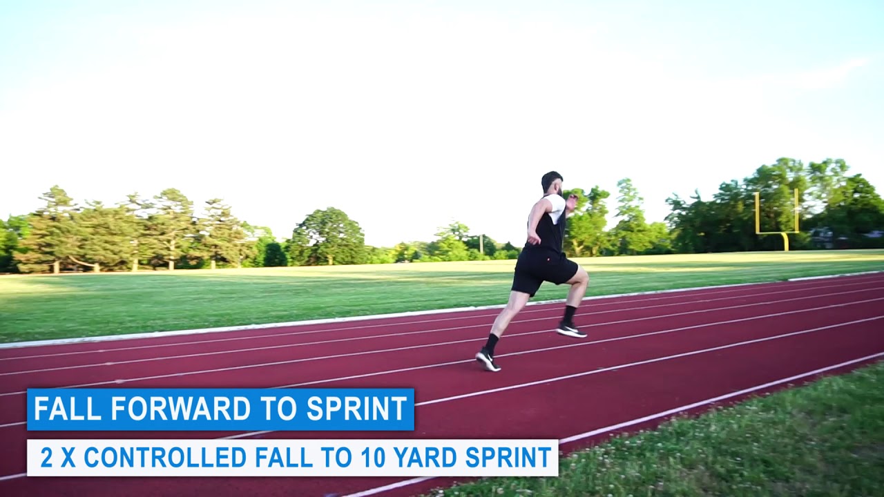 FALL FORWARD TO SPRINT: Sprint Acceleration Drills - YouTube