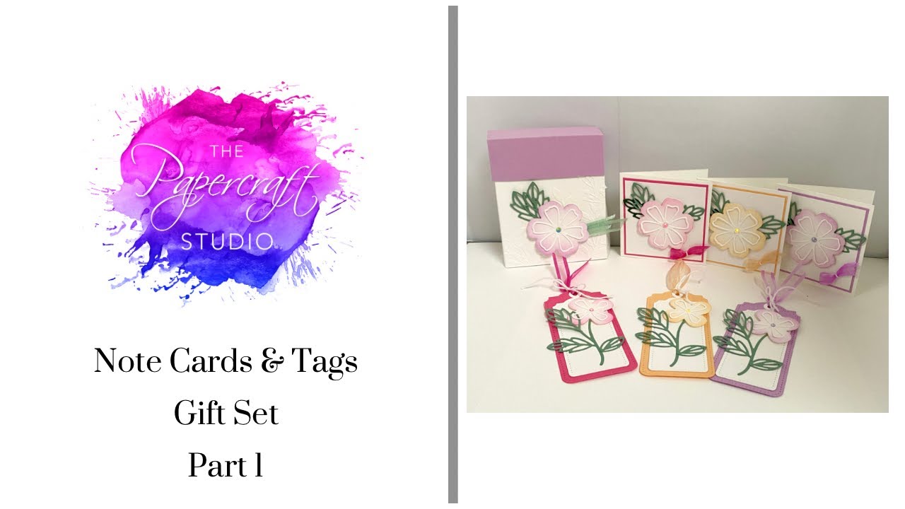 Note Cards & Tags Gift Set Part 1 - YouTube