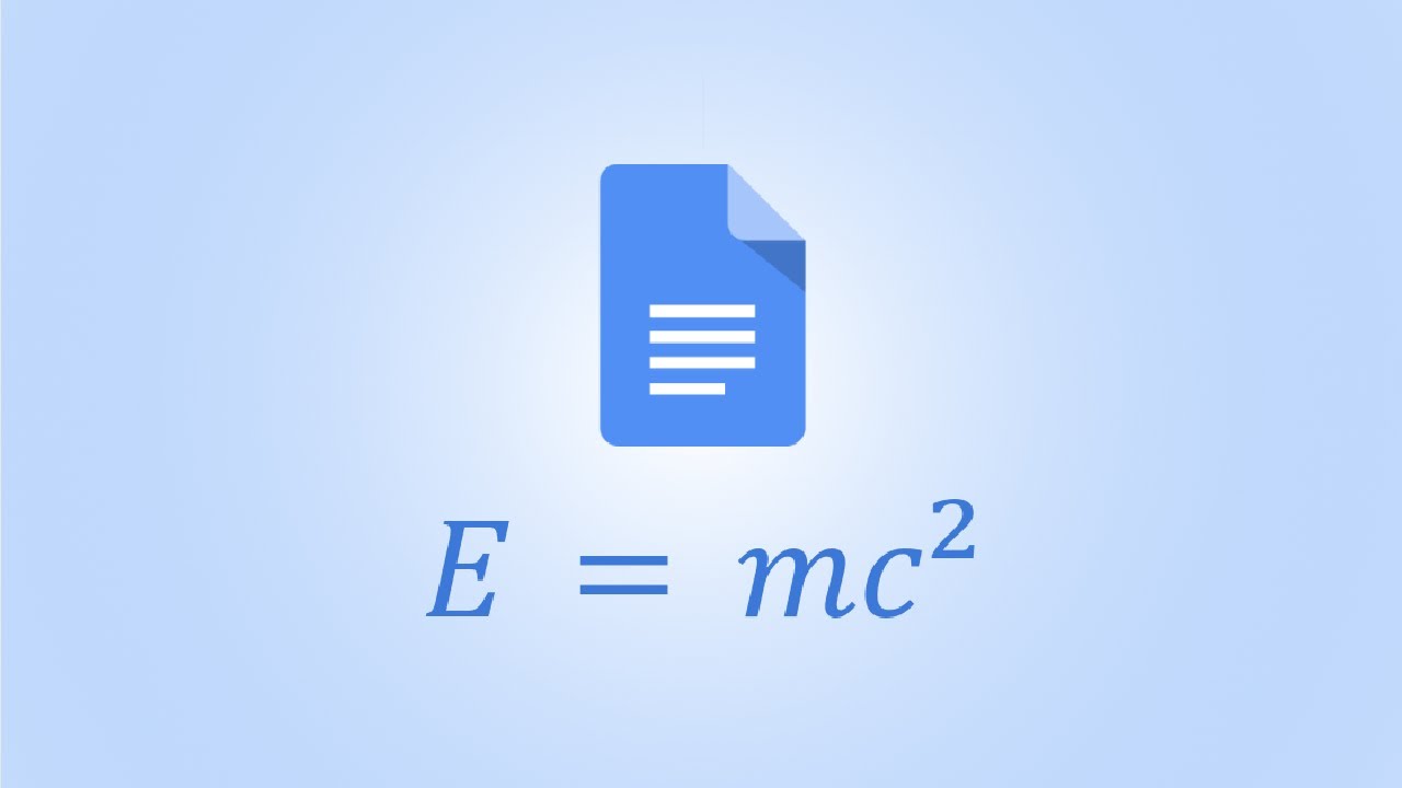 Cómo escribir fórmulas matemáticas en Google Docs (muy sencillas) - YouTube