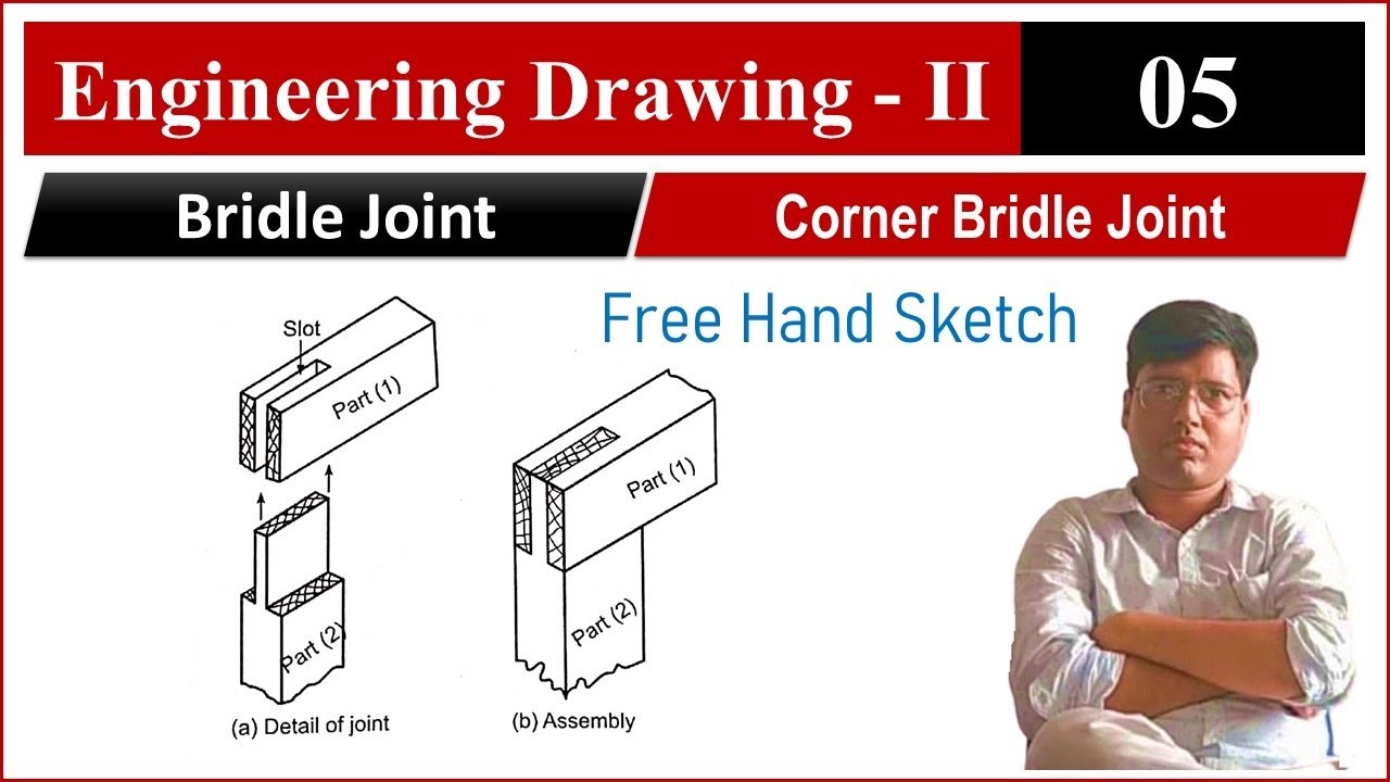 Part - 05 // Engineering Drawing -2nd // Chapter 01 // Dovetail Halving ...