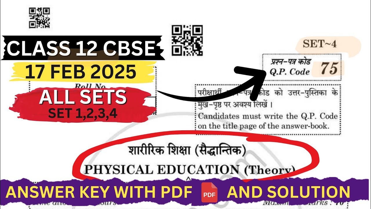 class 12 physical education answer key 2025 | physical education answer ...