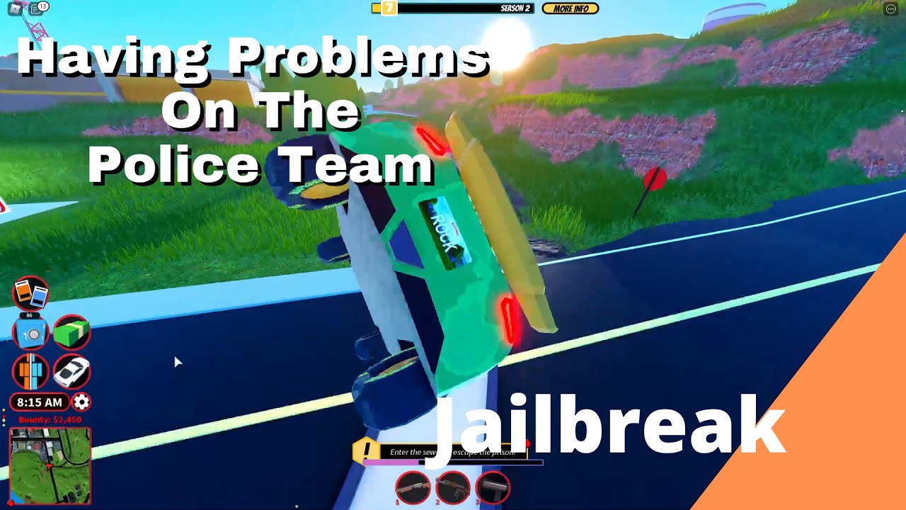 Roblox Jailbreak | Struggling with the Police Team on Jailbreak - YouTube