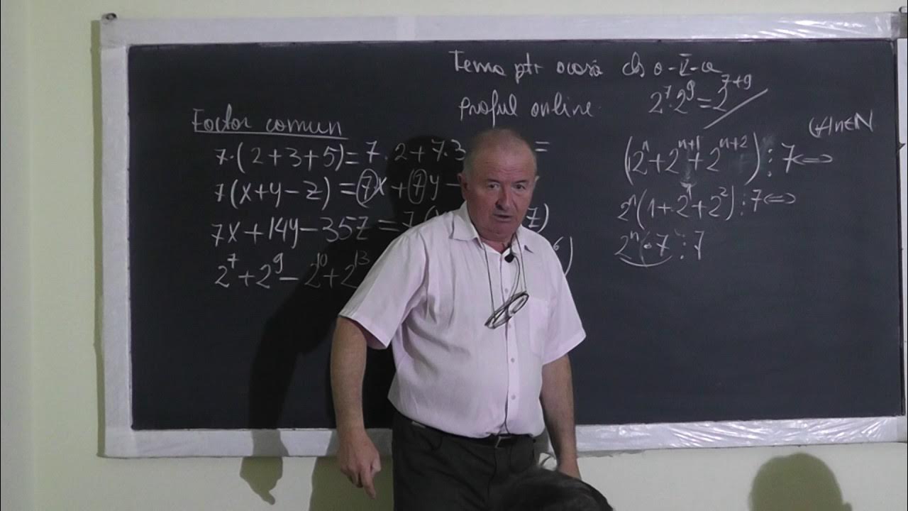 1/2 Lectia 1181 - Operatii cu Puteri Factor comun Operatii cu multimi - Clasa 5 - YouTube
