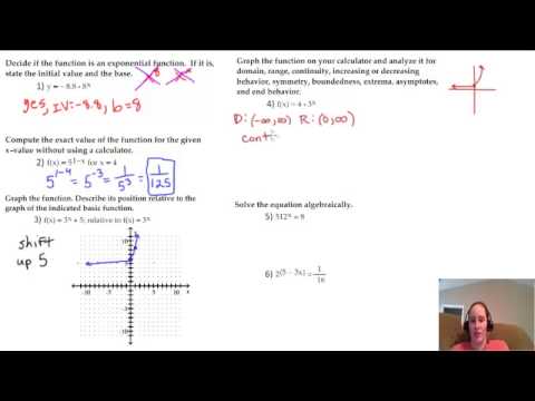 Precalculus Chapter 3 Review 1-6 - YouTube