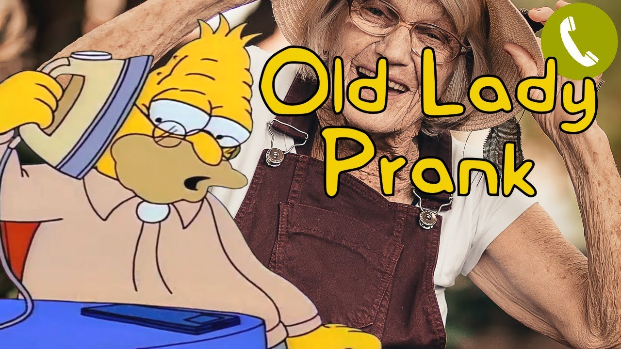 Abe Simpson Calls an Old Lady - Prank Call - YouTube