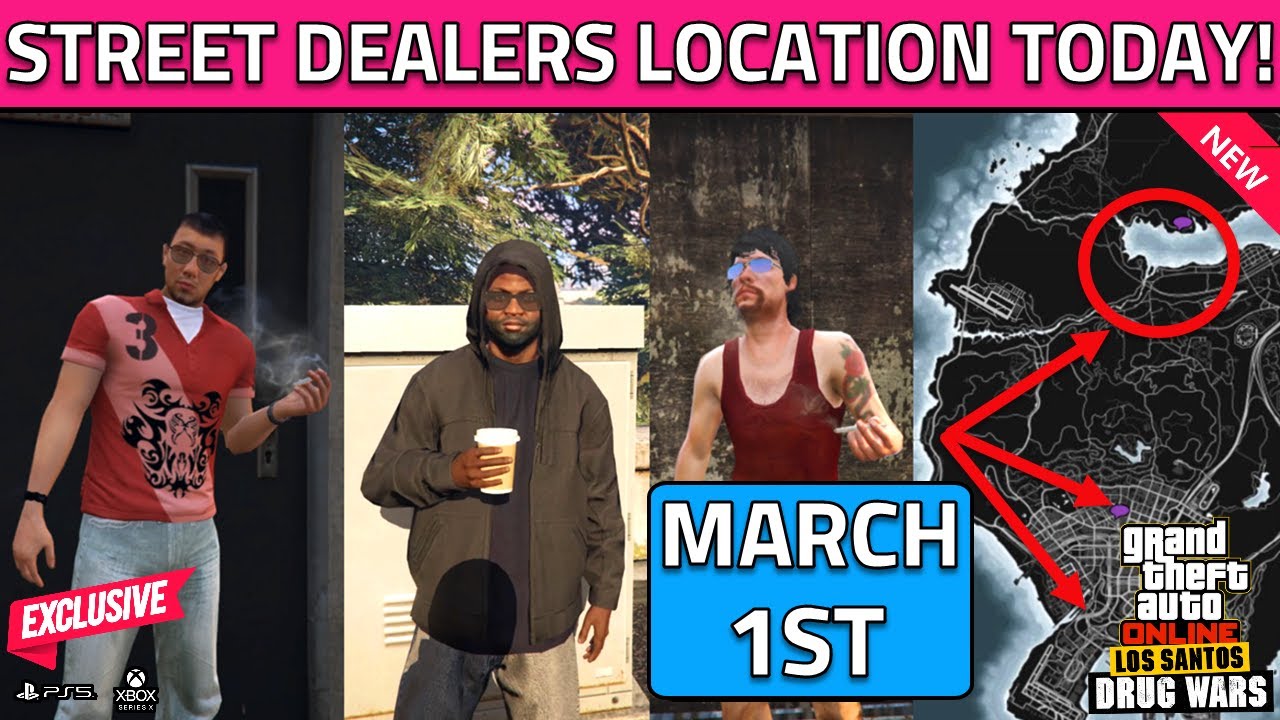 Street Dealer Locations TODAY In GTA 5 Online! Where To Find Street ...