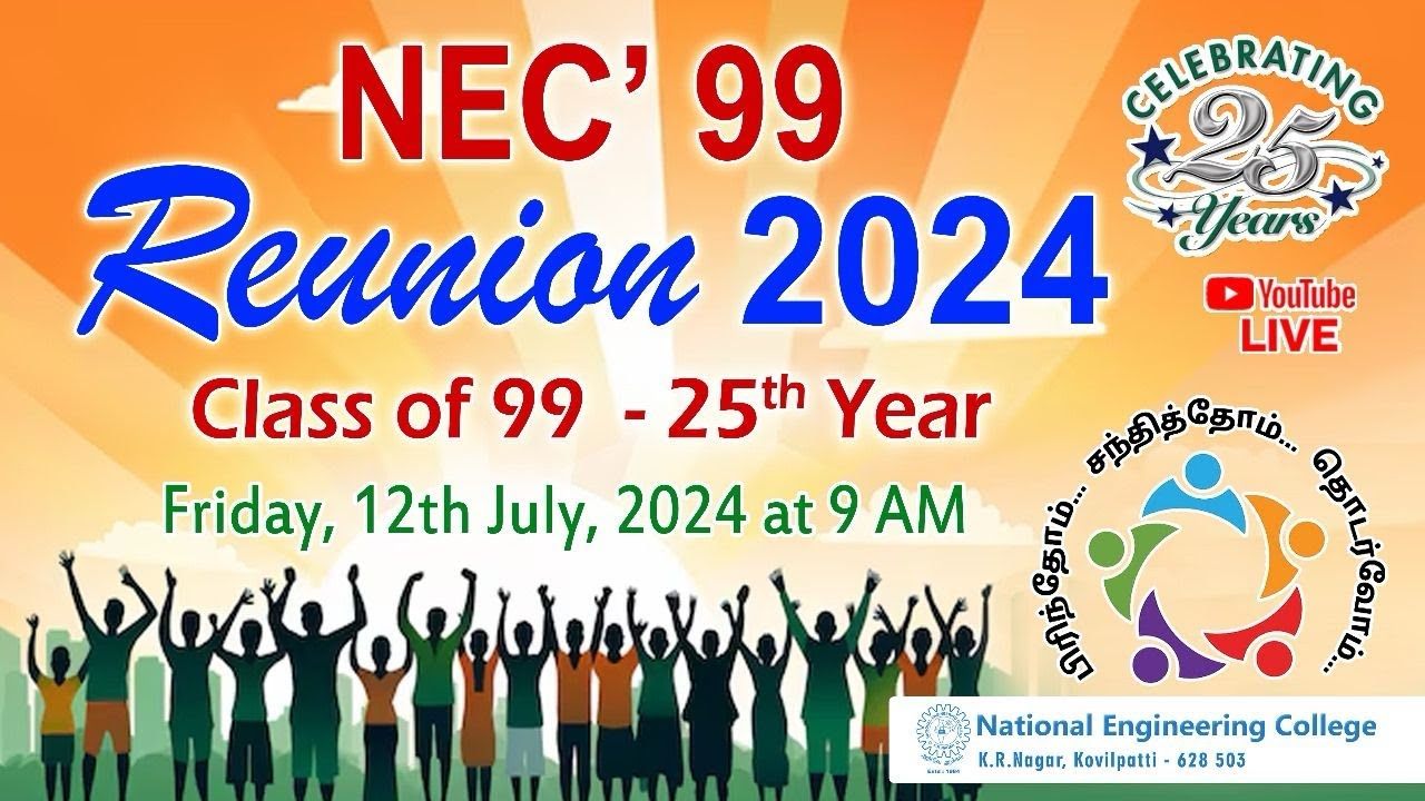 25th Silver Jubilee Reunion - 1999 Batch - YouTube