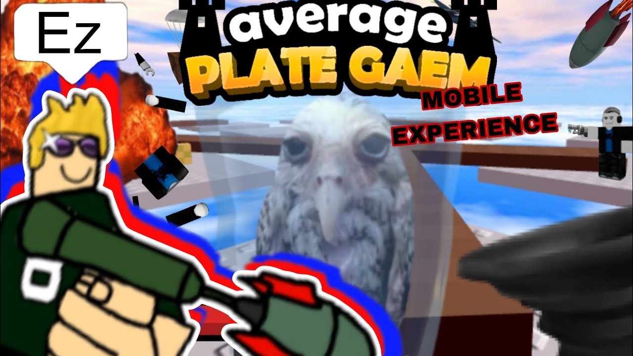 ROBLOX Average plate gaem Funny Moment IN MOBILE - YouTube