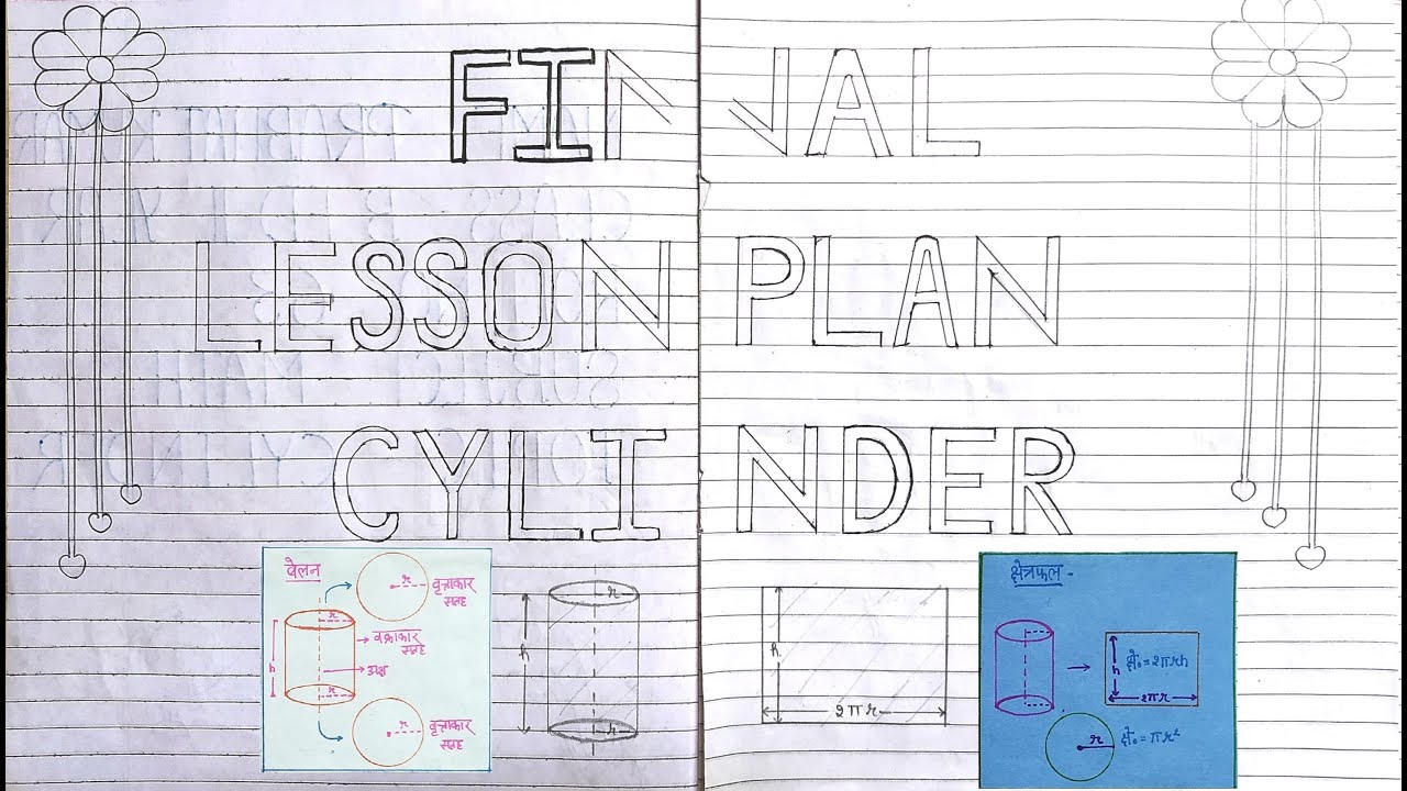Final Lesson Plan - Maths - Cylinder (बेलन) - YouTube