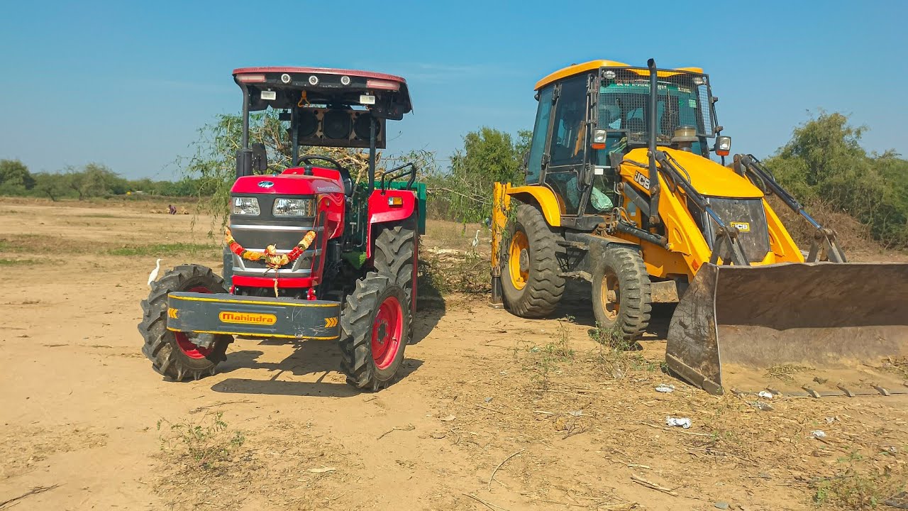 JCB 3DX Going To Remove Unwanted Trees in Agricultural Land | jcb video ...