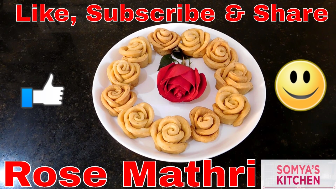 Rose Mathri | Creativity | Design | Crispy | By Somya's Kitchen - YouTube