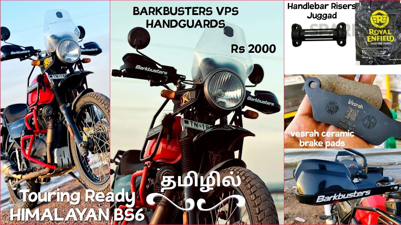 Barkbusters VPS Handguard for Himalayan | Handlebar Risers Installation ...