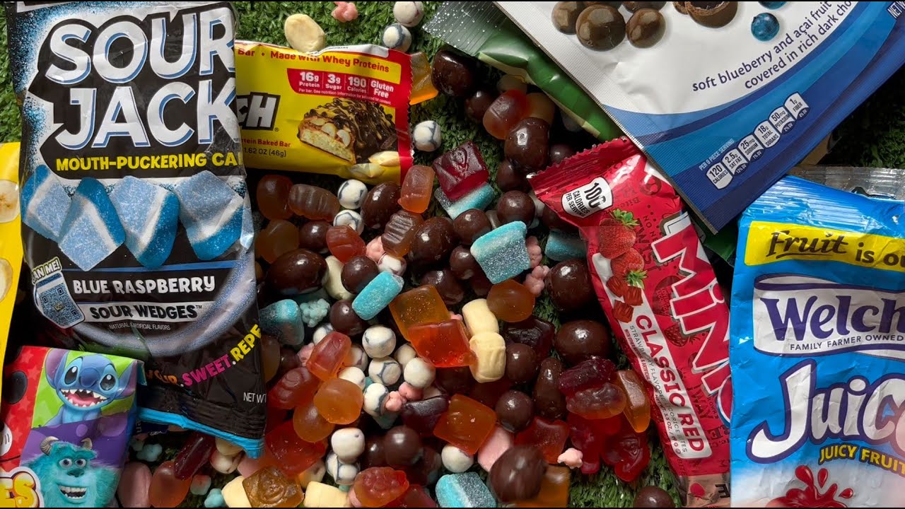 Lots of Marmalade Jelly Chocolate drops ASMR | Unpacking | Candy sound ...