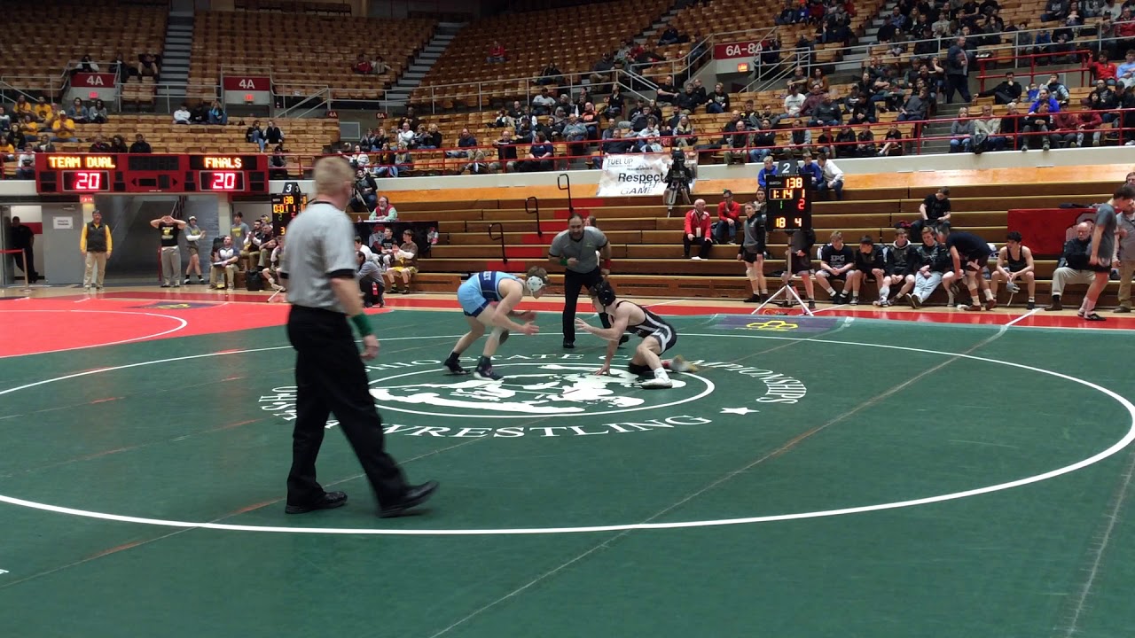 138 lbs D2 State Dual Final Carter Mickley, Louisville vs Nick Moore ...