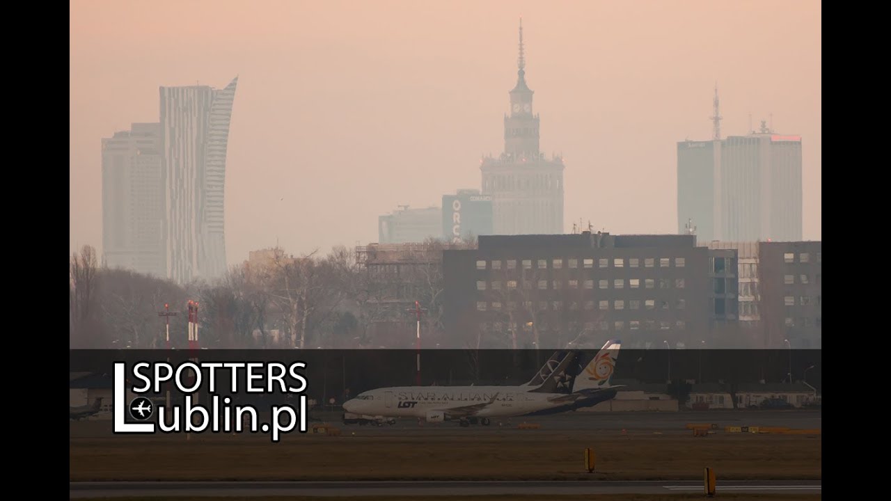 Saturday at Warsaw Airport, landings runway 11 - YouTube