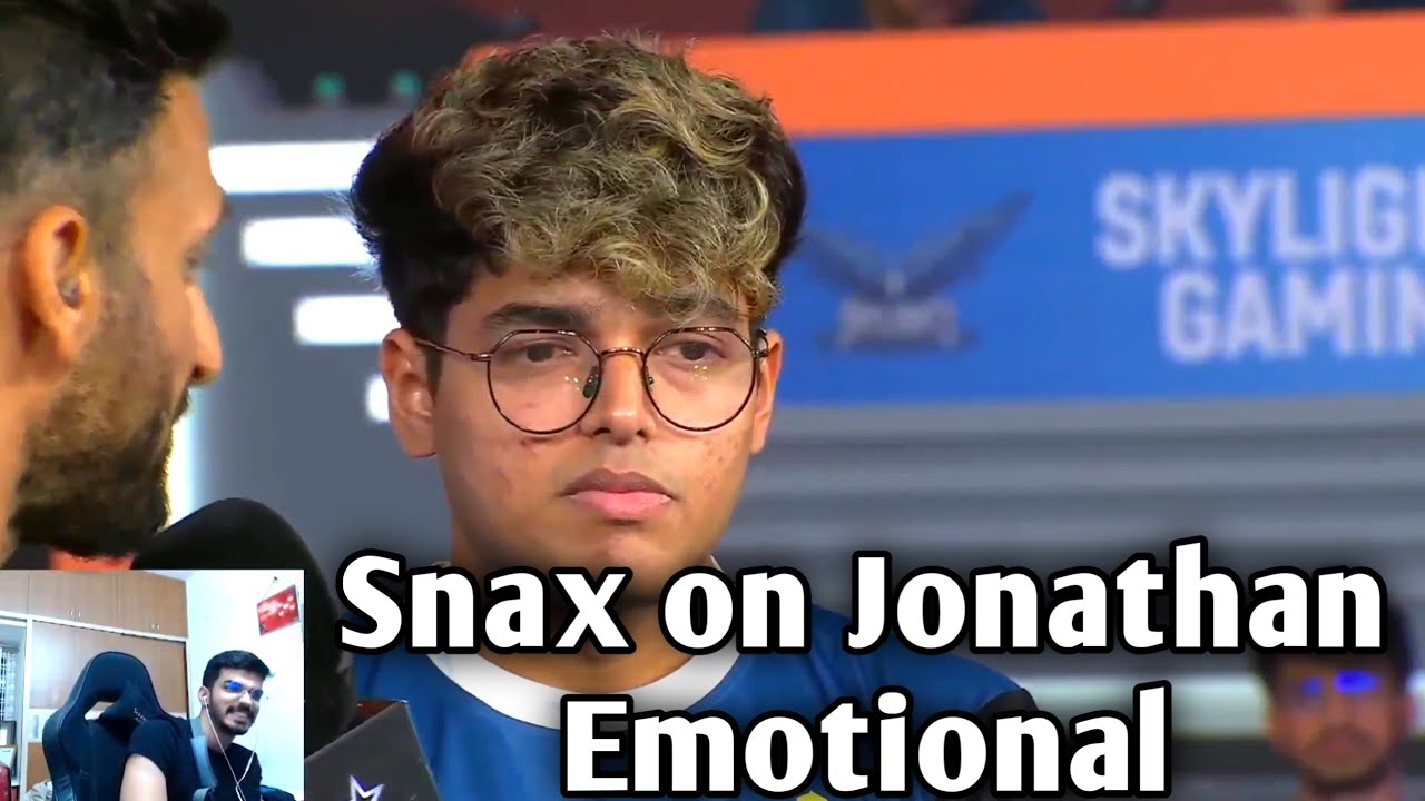Snax on Jonathan Emotional 🥺| Snax Golden Words for Johny ♥️ - YouTube