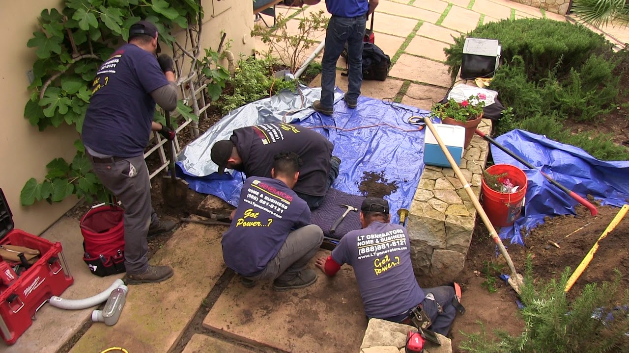 Crane Lifted 48kW QuietSeries Generac Standby Generator Install onto ...